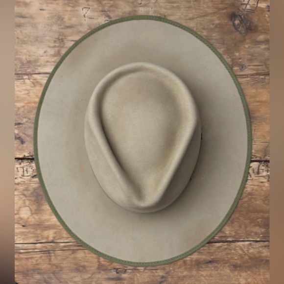 Kemosabe | Accessories | Kemosabe Aspen Grit Tan Beaver Felt Flat Brim ...